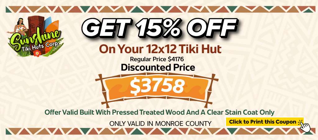 Promotions - Sunshine Tiki Huts Corp.